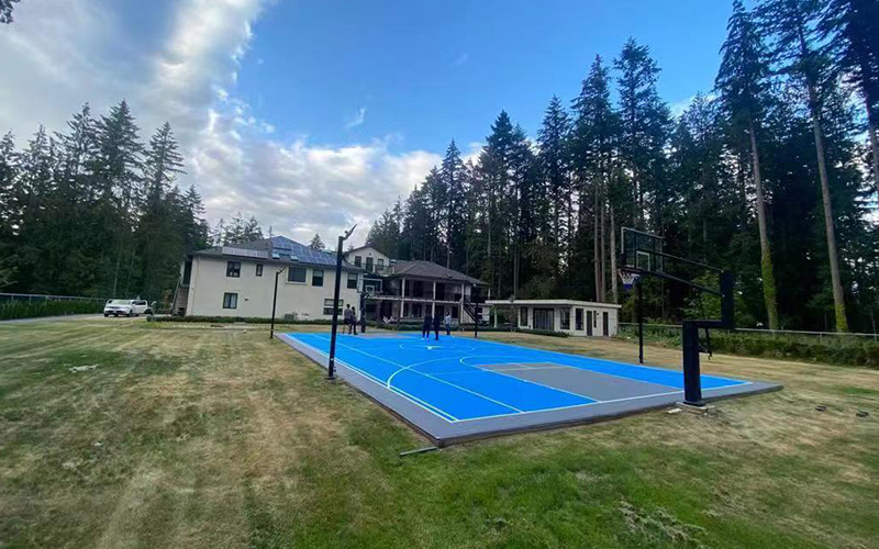 The composition and structure of the basketball court